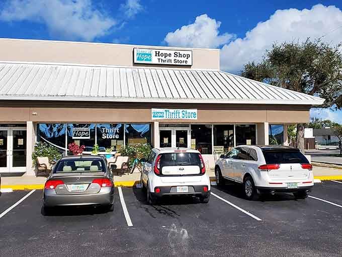 House of Hope's welcoming storefront invites shoppers in. Their clean, boutique-style approach elevates the thrift experience.