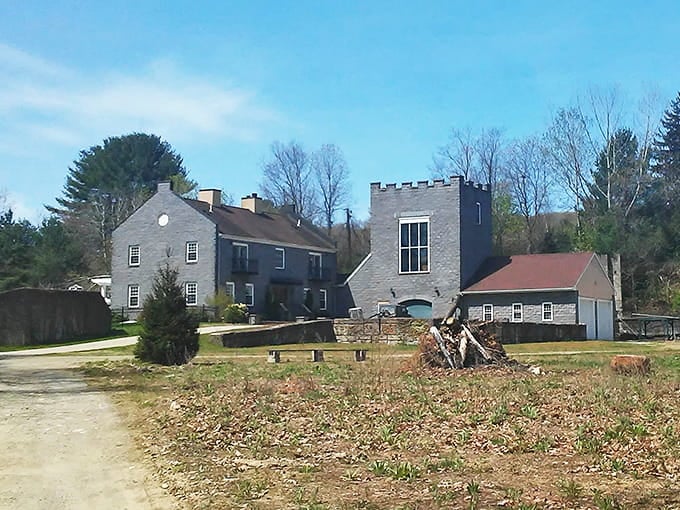 Historic stone buildings stand proud, whispering tales of simpler times and honest work.