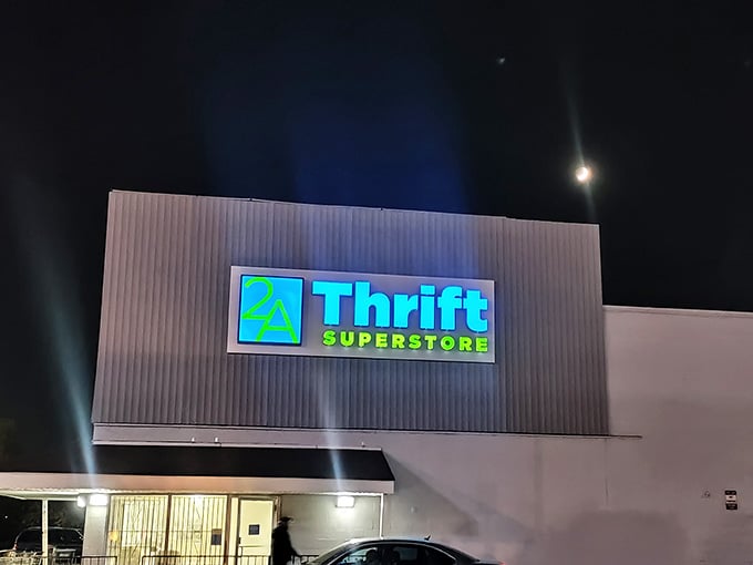 When the sign glows this bright at night, you know they're serious about helping bargain hunters find their perfect deals.