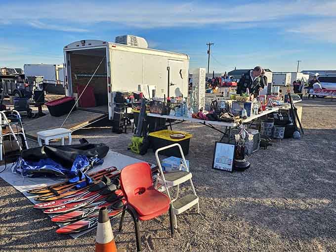 One person's garage cleanout becomes your treasure trove at this authentic community swap meet experience.