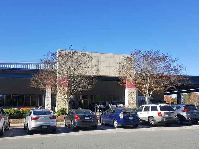 That busy parking lot tells the real story: smart shoppers know where to find quality without breaking the bank.