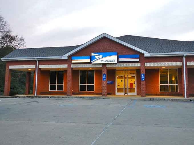 Even the post office looks inviting here, reminding you when public buildings were designed with pride and purpose.