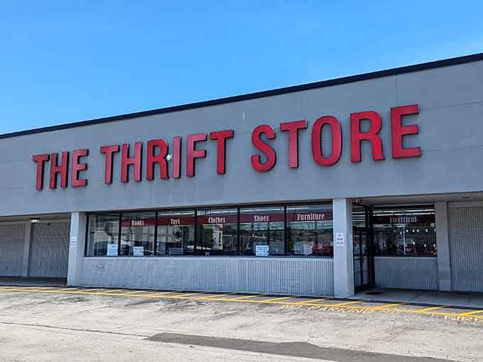 The straightforward signage matches the no-nonsense deals inside&mdash;what you see is what you wonderfully get.