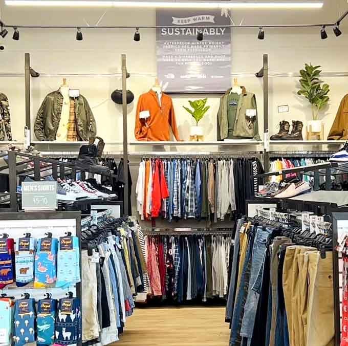 Sustainability meets style in this curated display, proving eco-friendly fashion choices can look absolutely fabulous on anyone.