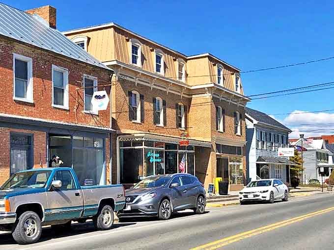 Historic storefronts line Woodstock's main drag, offering the kind of small-town shopping experience that big cities try to recreate but never quite capture.