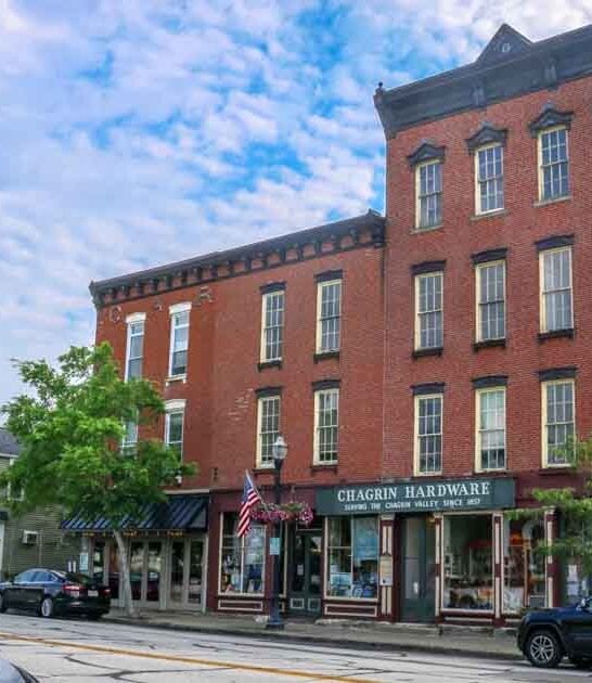 charming ohio town waterfall ftr