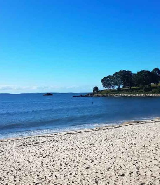 dreamy beach connecticut postcard ftr
