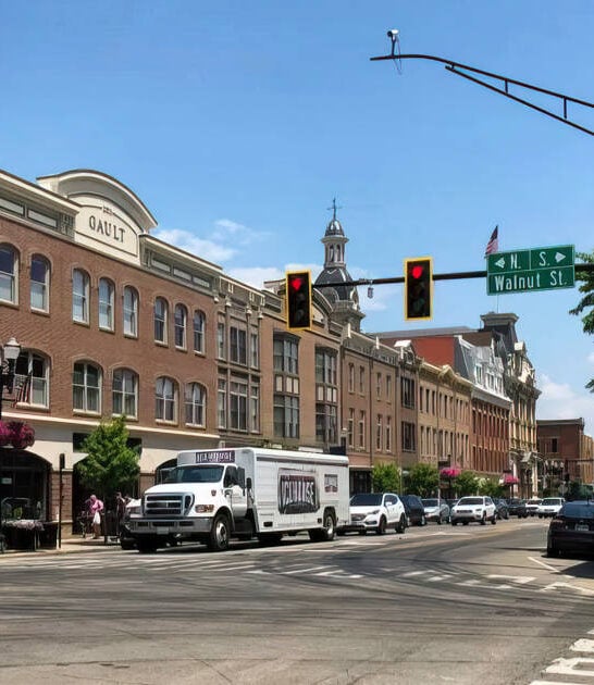 ohio picturesque town postcard ftr