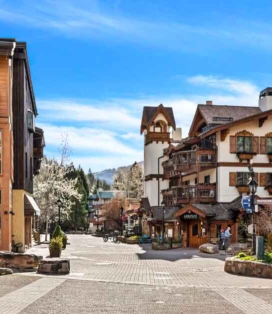 picturesque town colorado postcard ftr