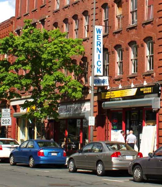 picturesque town massachusetts postcard ftr