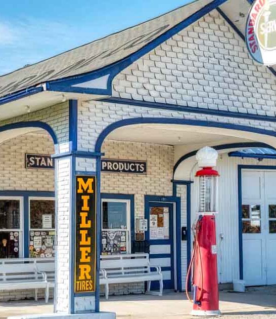 restored gas station illinois ftr