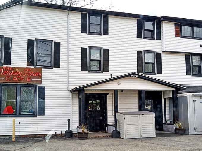 No fancy architectural flourishes here, just a humble building that's been satisfying seafood cravings for generations.