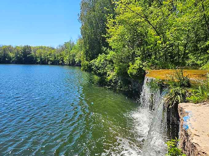 When nature reclaims industrial sites, it doesn't mess around with the dramatic transformation process here.