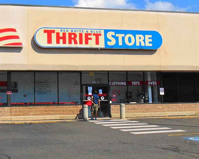 Score big at Red White & Blue in Waterbury! This massive thrift store is a total dream for bargain hunters.