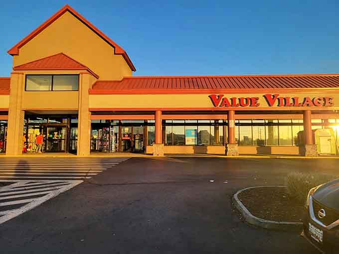 That yellow and red storefront isn't just cheerful architecture, it's a beacon calling treasure hunters from across Maryland.
