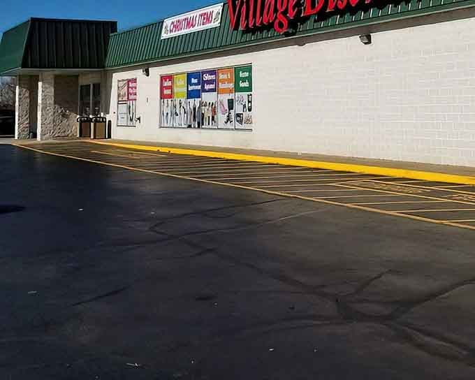 The exterior promises bargains within, and trust me, this place delivers on that promise spectacularly.