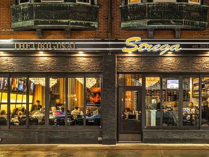 That golden glow through the windows promises the kind of evening where calories don't count and memories do.