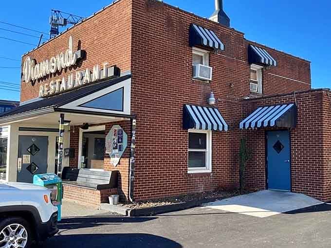 Step through that blue door and travel back to when diners were America's living rooms, minus the awkward family photos.