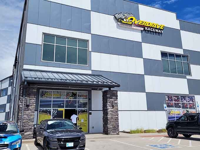 Stone accents and sleek design make this racing venue look as impressive as it performs.