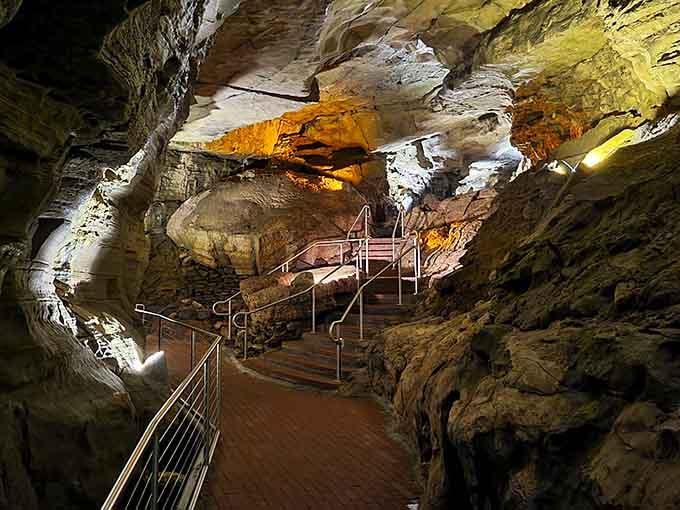 Those walkways and reflections make you feel like you're exploring an M.C. Escher painting come to life.