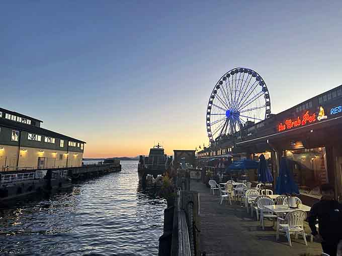 Sunset over Pier 57 transforms dinner plans into something worth posting about &ndash; and that's saying something.