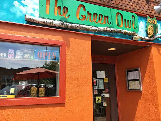 The turquoise owl sign and bright picnic tables announce this isn't your grandmother's health food joint&mdash;unless she's incredibly cool.