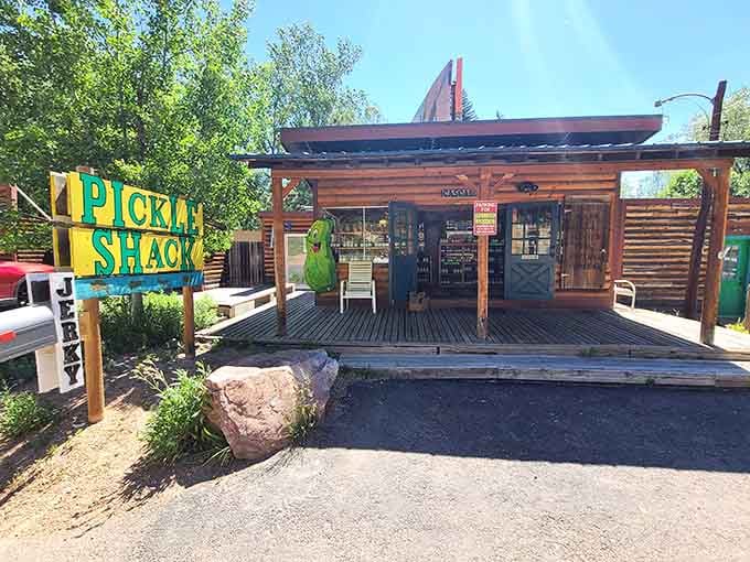 That rustic wooden cabin isn't a mountain retreat, it's your new favorite roadside destination for all things pickled.