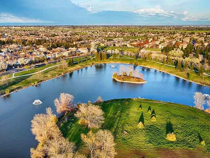 From above, this 47-acre wonderland looks like someone photoshopped paradise right into Sacramento's backyard.