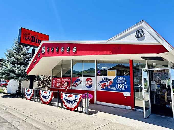 That red-and-white exterior isn't just a building&mdash;it's a beacon calling you home to the 1950s.