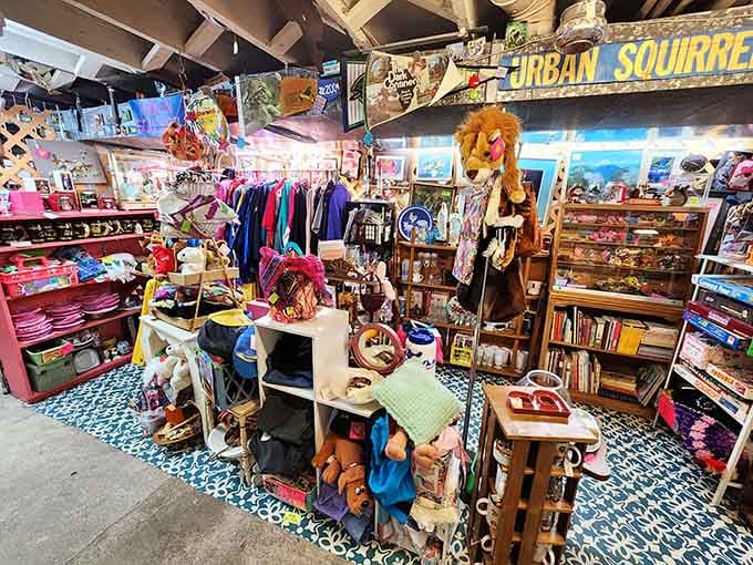 Inside hides a wonderland of vintage treasures just waiting to be discovered today.