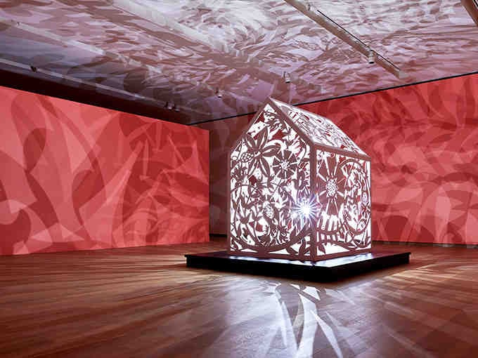 Modern architecture meets timeless art in a space that feels like stepping into tomorrow's museum today.