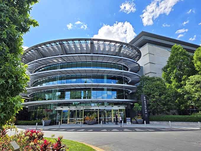 This stunning modern entrance proves that art museums don't have to look like stuffy old buildings from your history textbook.