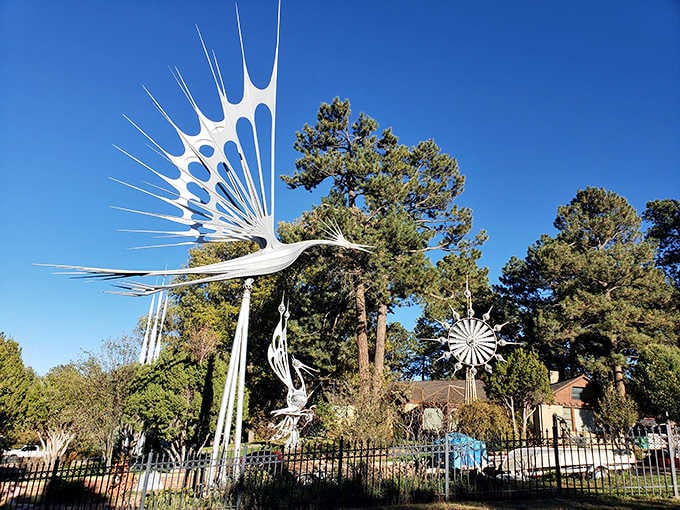 When metal takes flight and geometry meets grace, you get sculptures that look like they're auditioning for a sci-fi movie.