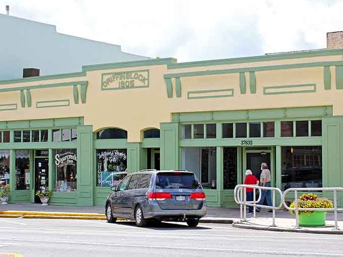 These storefronts have more character than most modern developments will ever achieve, even with unlimited budgets.