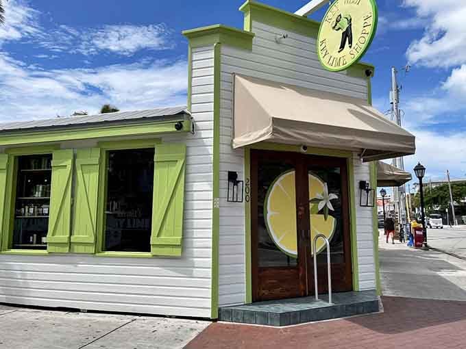 Key West architecture meets key lime obsession in the most delightfully unapologetic way possible, and it absolutely works.