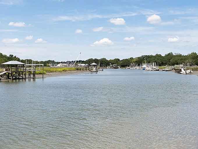 The calm waters here make you wonder why anyone bothers with crowded beaches and overpriced boardwalks elsewhere.