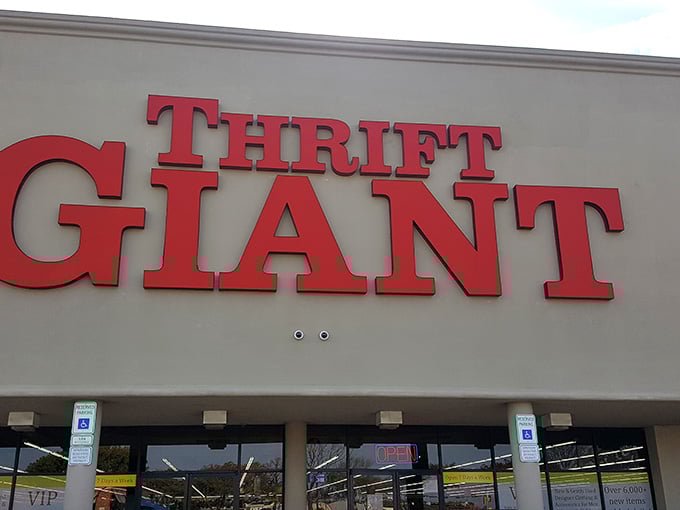 The name says it all in letters big enough to see from space, or at least from the highway.