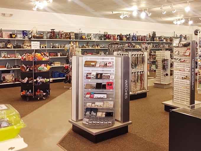 This jewelry and accessories display proves that one person's forgotten treasures become your next favorite statement piece.