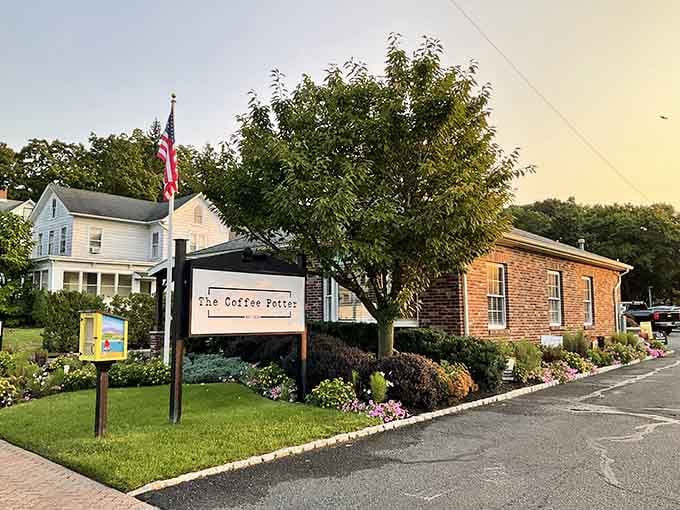 That charming brick building with the American flag isn't a movie set, it's your new breakfast destination.