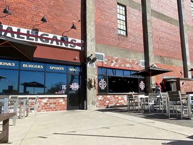 That brick facade isn't just for show, it's basically announcing "yes, we're serious about this firefighter thing" before you even walk in.