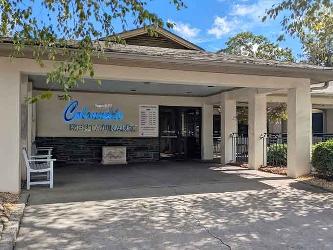 The welcoming entrance promises exactly what's inside: honest Southern cooking served with zero pretense and maximum flavor.