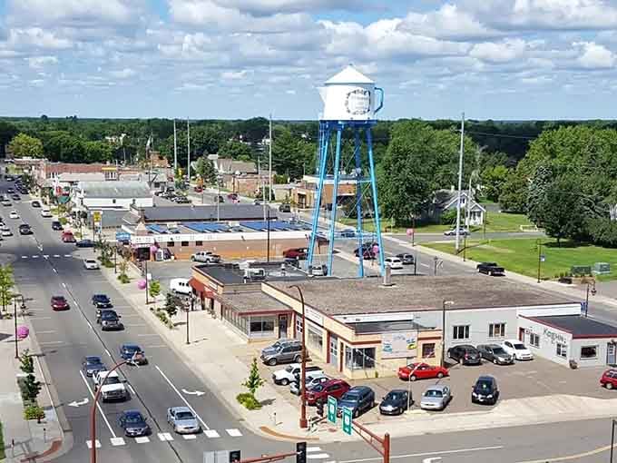 That giant Swedish coffee pot water tower isn't just quirky&mdash;it's basically Lindstrom's way of saying "we're committed to the bit."