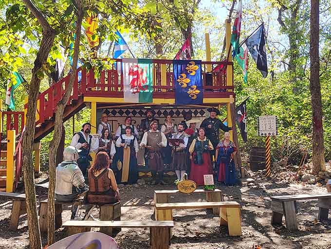 When the entire cast gathers for the finale, you realize everyone here is living their absolute best medieval life.