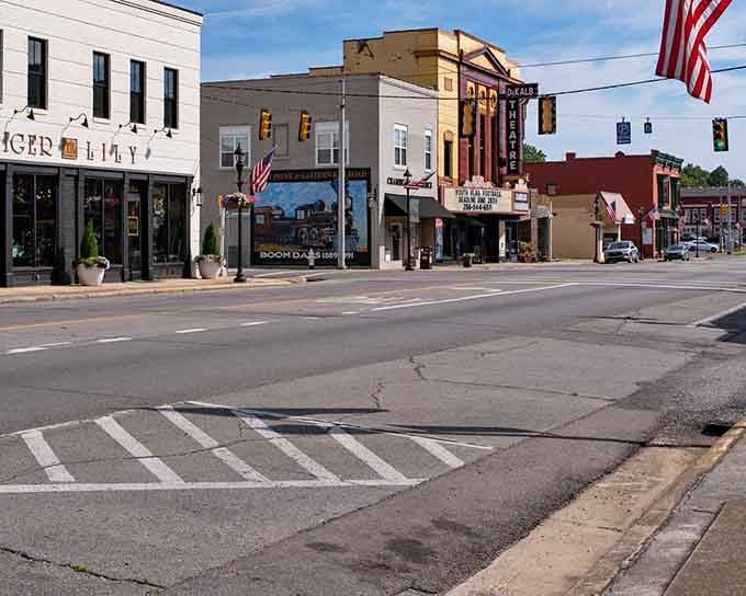 Downtown Fort Payne looks like someone preserved Main Street America in amber, minus the tourist traps and inflated prices.