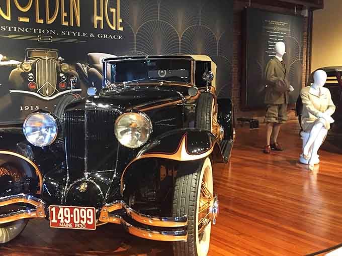 That gleaming black beauty with the wooden wheels isn't just a car&mdash;it's a time machine on display.