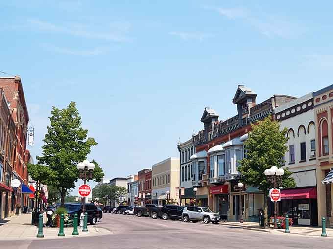 Downtown New Ulm looks like someone copy-pasted a Bavarian village into the Minnesota prairie.