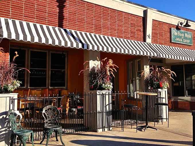 Those classic striped awnings and sunny patio tables are calling your name louder than any notification ever could.