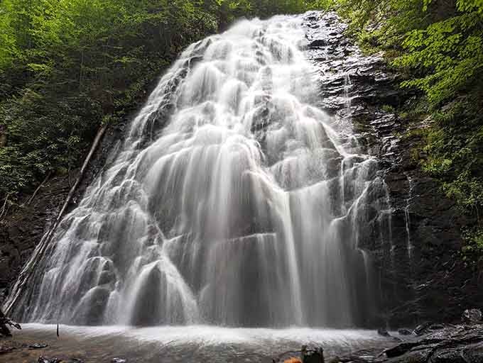 When cascading water meets the rocks, filling the air with mist, the sight is breathtaking.