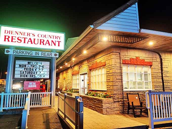 That welcoming glow says "come on in, we've been saving a seat for you all day."