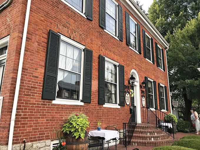 That red brick facade has been turning heads since before your great-grandparents were arguing about dinner plans.